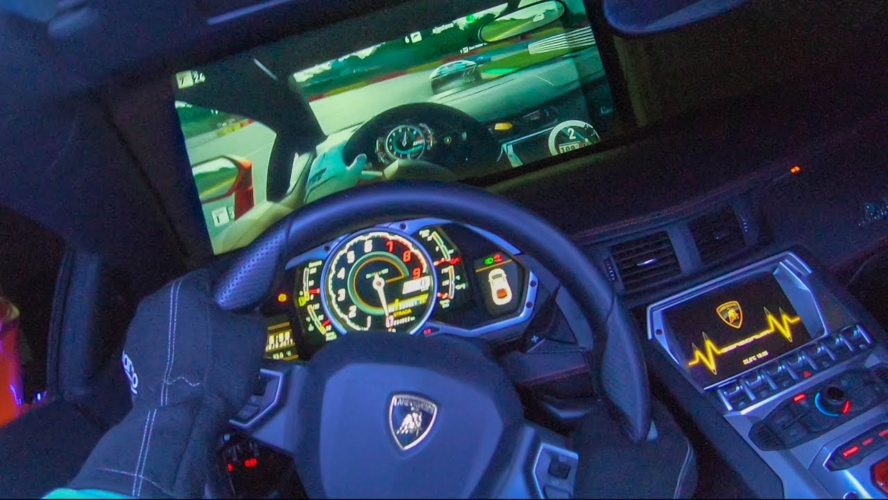 Milyon Dolarlık Lamborghini Aventador'u Oyun Konsolu Olarak Kullanan ...