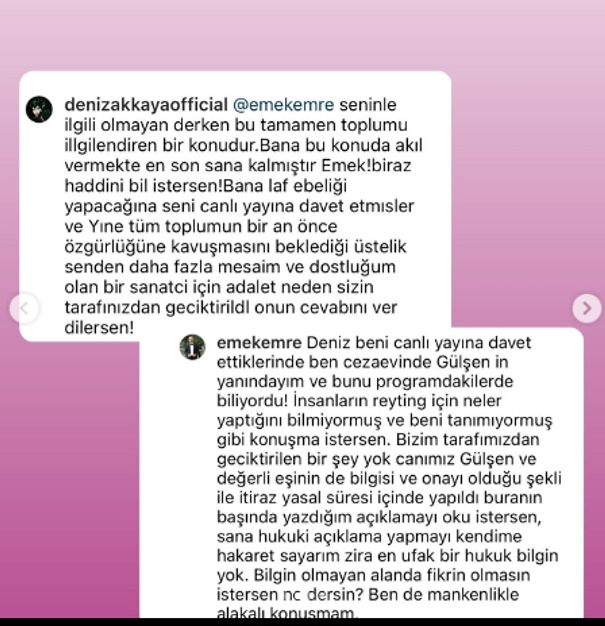 Gülşen'in Avukatı Emre Emek ve Deniz Akkaya Kavga. - Onedio