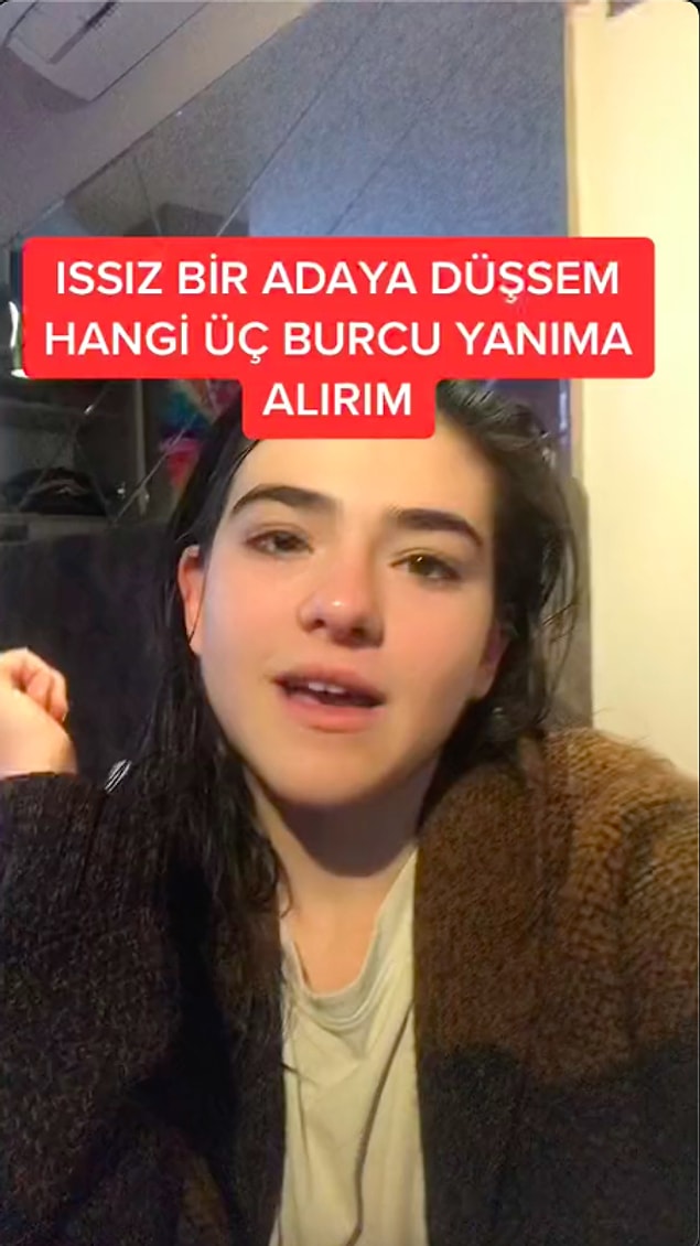 Issız Bir Adaya Düşseniz Yanınıza Hangi 3 Burcu Alırdınız Sorusu TikTok ...