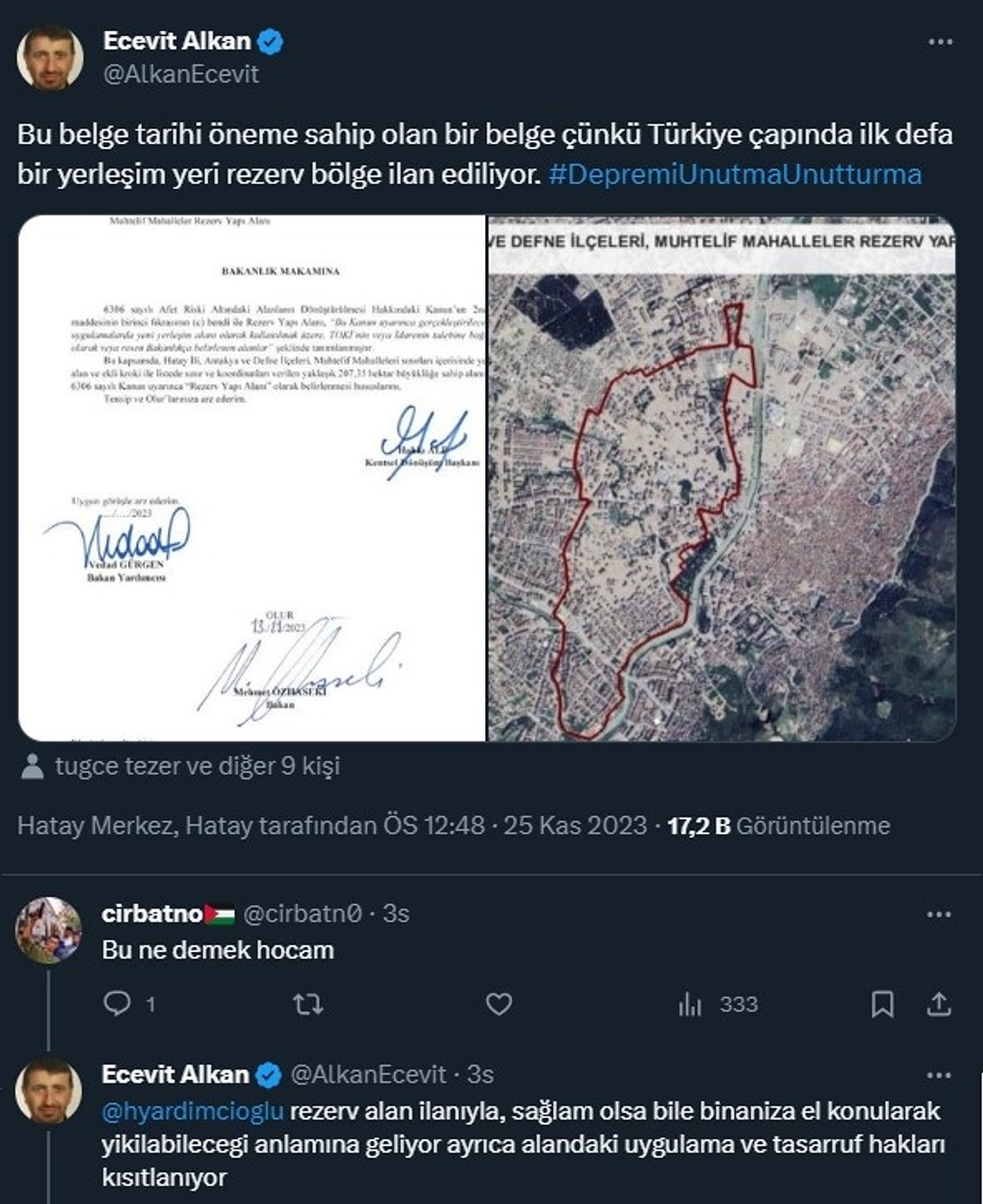 Hatay Defne Bölgesi Rezerv Bölge İlan Edildi: "Sağlam Binalar Bile ...