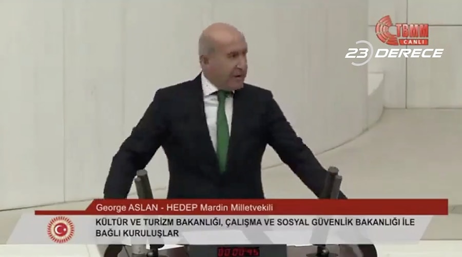 Hristiyan Milletvekili George Aslan ve Sırrı Süreyya Önder'in Mecliste ...