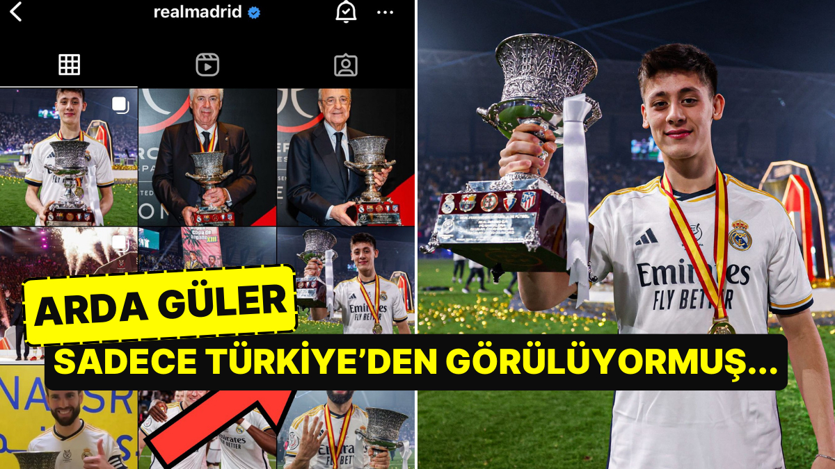 Real Madrid'in Instagram'da Arda Güler Paylaşımları İçin Yaptığı "Mini ...