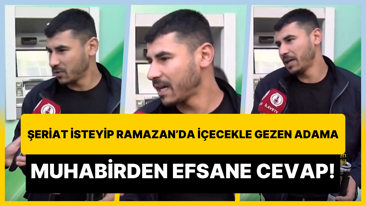 Ramazan'da Enerji İçeceğiyle Gezen Adam - Onedio