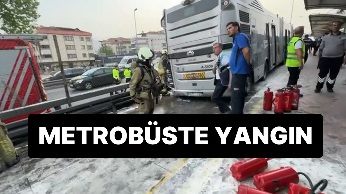 İstanbul’da Metrobüs Yangını: D-100’de Trafik Kilitlendi - Onedio