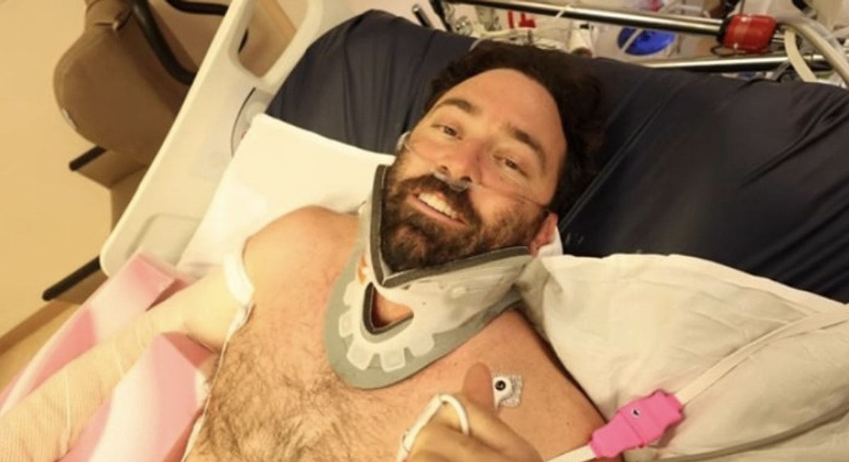 Paramotor Pilotu ve Youtuber Anthony Vella Uçtuğu Anları Kaydederken ...