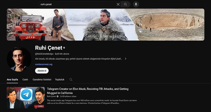 Ruhi Çenet'in İki Kez Çalınan YouTube Kanalı Yeniden Çalındı! Bu Kez ...