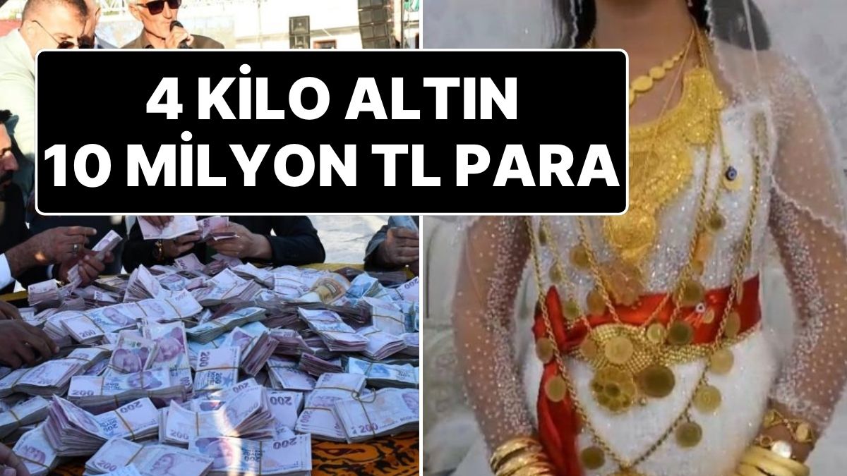 7 Bin Davetlinin Katıldığı Aşiret Düğününe 4 Kilo Altın, 10 Milyon TL ...