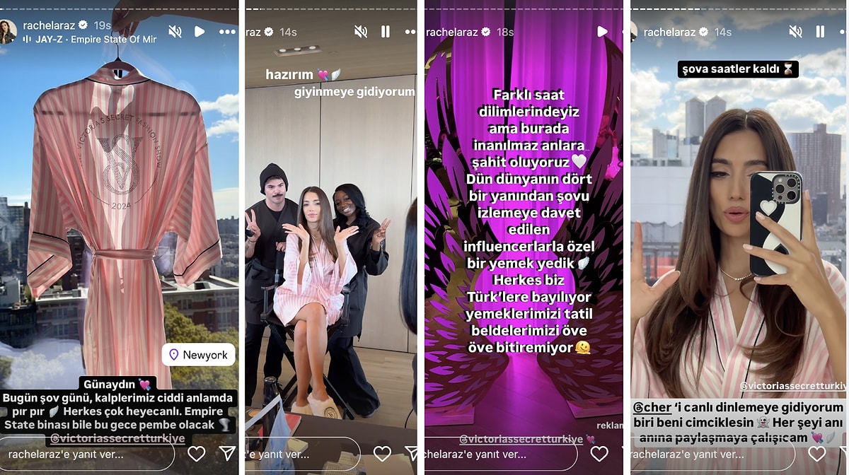 Fiyonk Kadın Rachel Araz Victoria's Secret Defilesinde Giydiği Uzun ...