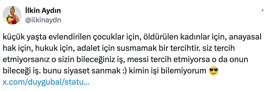 İlkin Aydın'ın Manifest Mesajına Duygu Bal'dan Tepki - Onedio