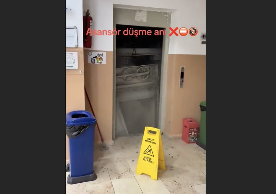 Scary Viral: Elevator Plummets to the Ground - Onedio