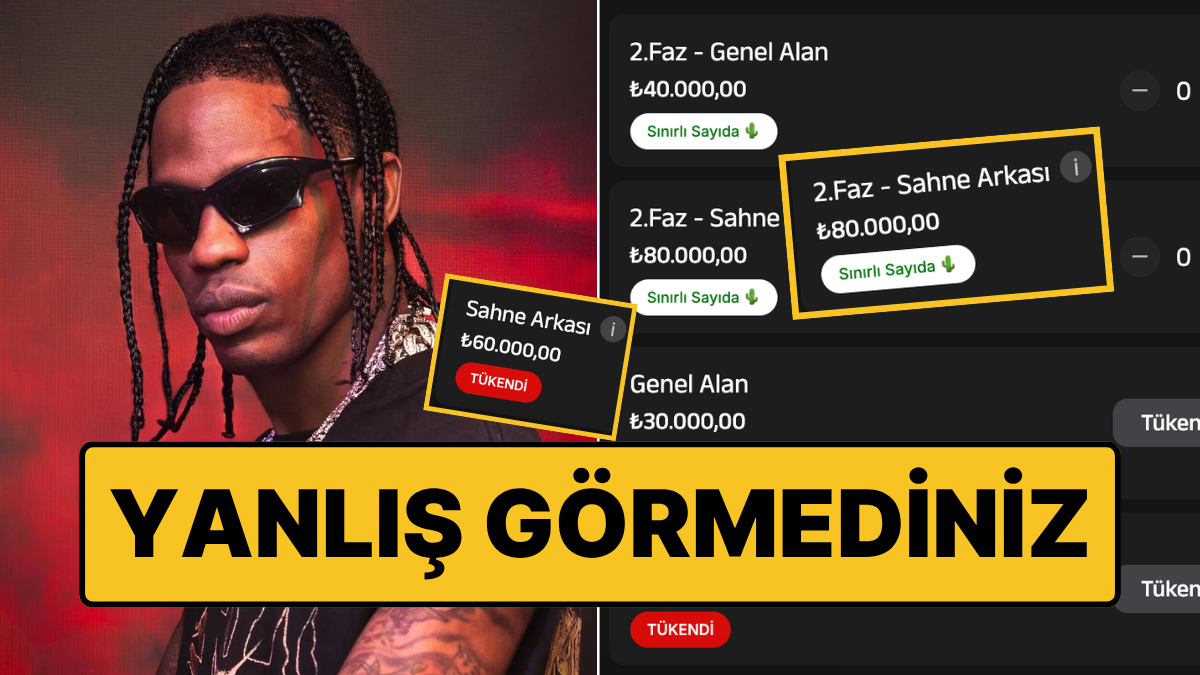 Travis Scott İstannbul Konser Bileti Ne Kadar? - Onedio